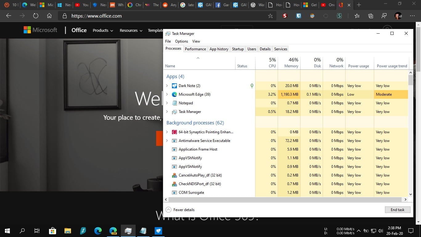 Edge RAM Usage | OMGHACKERS.COM